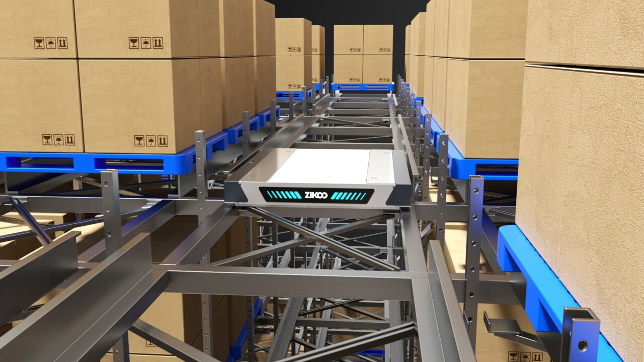 R-bot + H-bot 六向穿梭车存拣一体系统-江苏智库智能科技有限公司